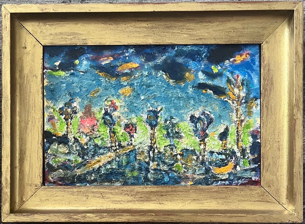 Lech Klekot (1953) Farbenfrohes Landschafts Gemälde (Gebraucht) in Root ...