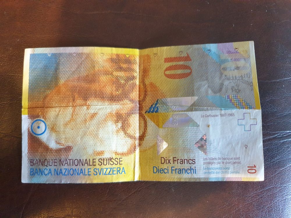 10 Franken Note Schweizerische Nationalbank, gebraucht | Kaufen auf Ricardo