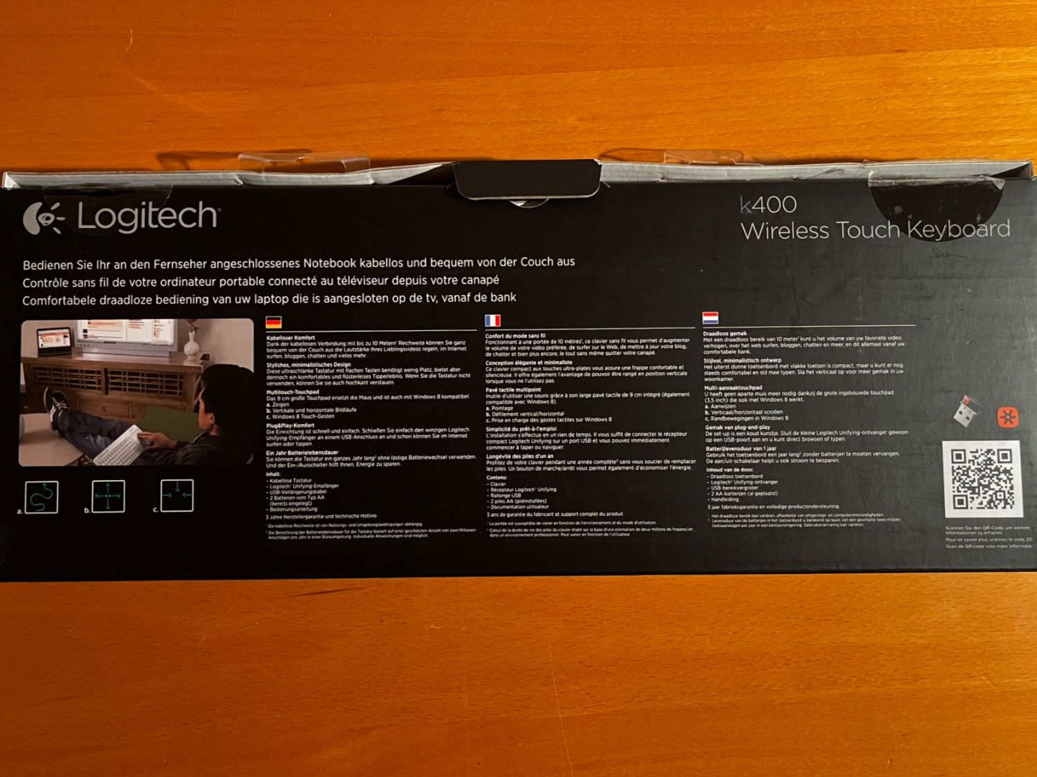 Logitech k400 Wireless Touch Keyboard (OVP) (Neu und originalverpackt ...