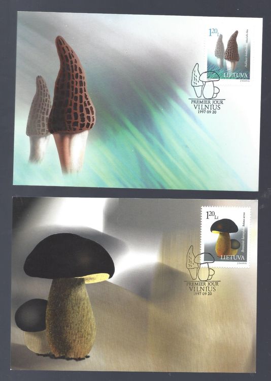 Motivbriefmarken - 2 MAX-Karen LITUANIE 1997 - Pilze | Kaufen auf Ricardo
