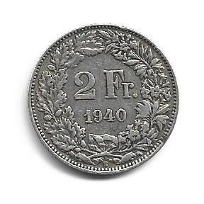 2 Fr. 1940 Silber (Gebraucht) in LIESTAL für CHF 5 – mit Lieferung auf Ricardo kaufen