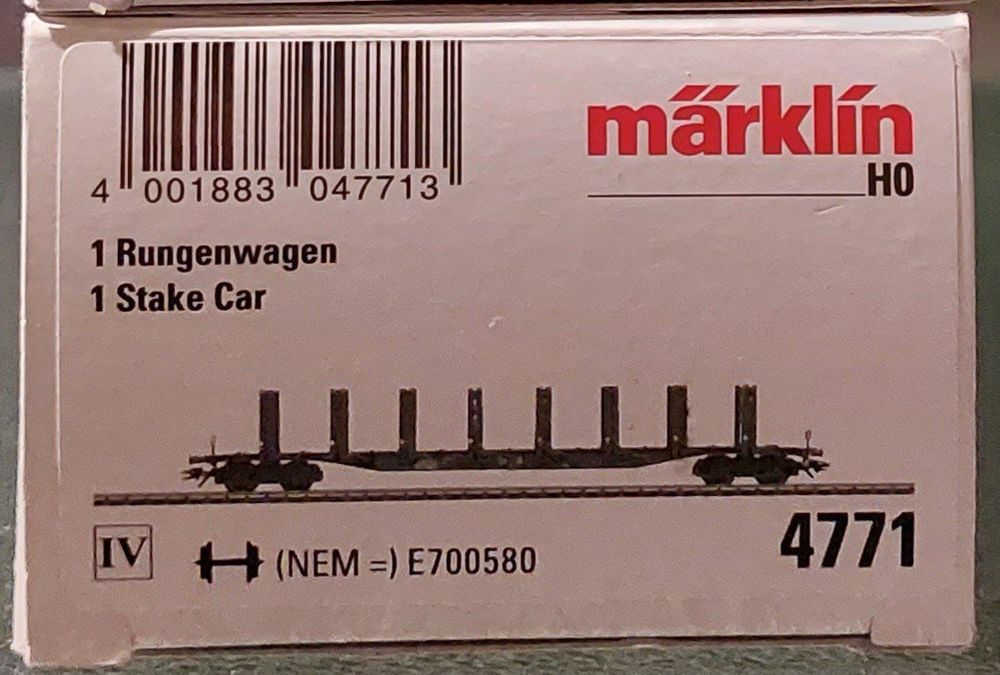 Märklin 4771 - Rungenwagen Snps 719 der DB - Ep. IV | Acheter sur Ricardo
