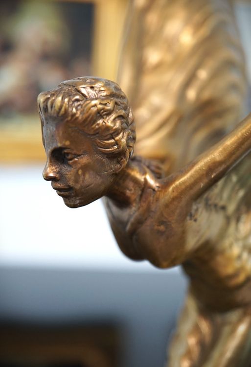 BRONZE EMILY SPIRIT OF ECSTASY ROLLS ROYCE SKULPTUR FIGUR (Gebraucht ...