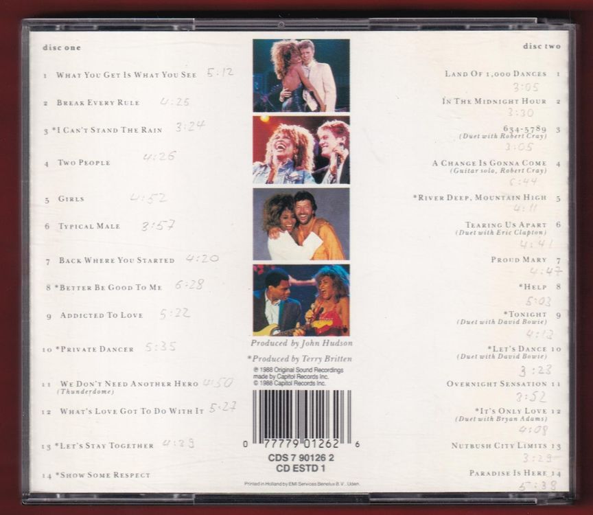 Tina Turner - Tina Live In Europe (2 CD) (Gebraucht) in Zürich für CHF ...