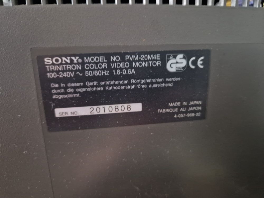 Sony PVM-20M4E (Gebraucht) in Gümligen für CHF 487 – nur Abholung auf ...