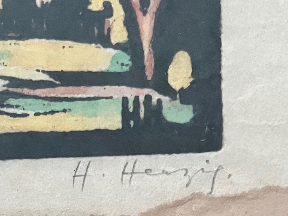 Heinrich Herzig (1887-1964) Holzschnitt Handsigniert (Gebraucht) in Hochdorf für CHF 10 – mit ...