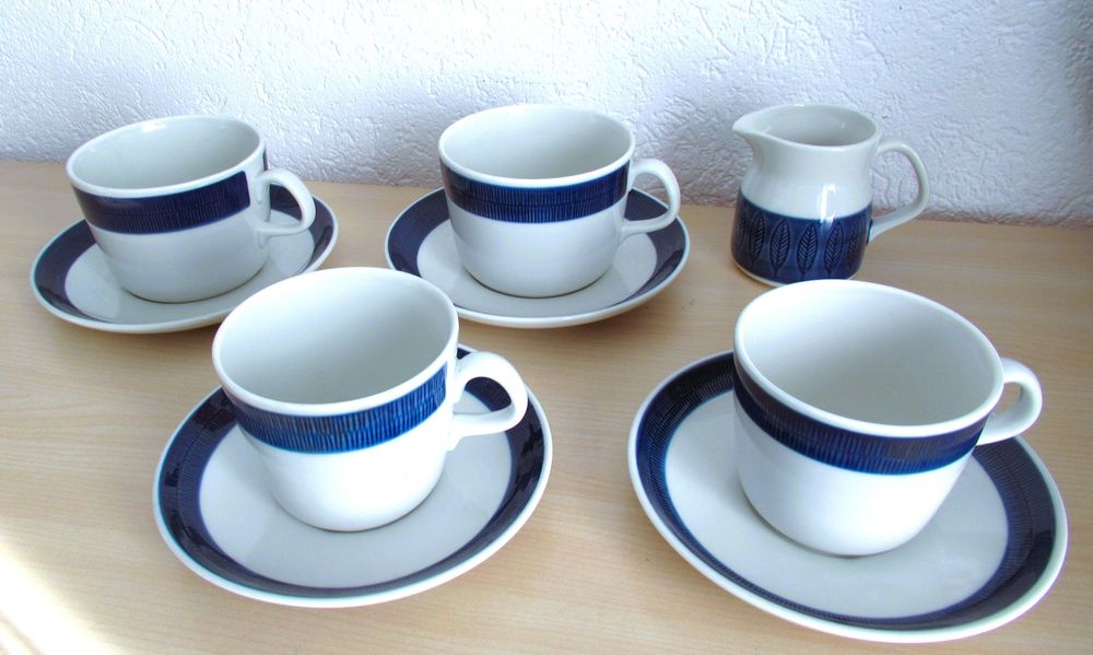 RÖRSTRAND KOKA 2 TEE + 2 KAFFEETASSEN UND 1 CREMIER (Gebraucht) in ...