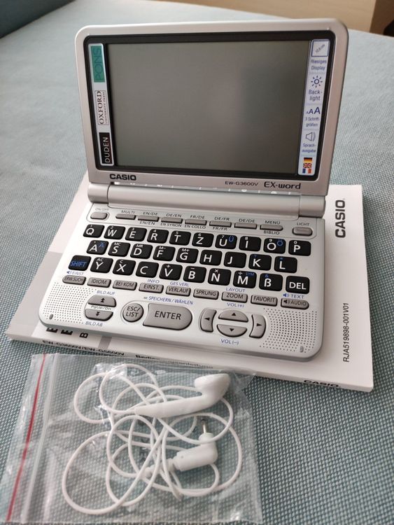 Elektronisches Wörterbuch Casio Ex-Word EW-G3600V - DE/EN/FR | Kaufen ...