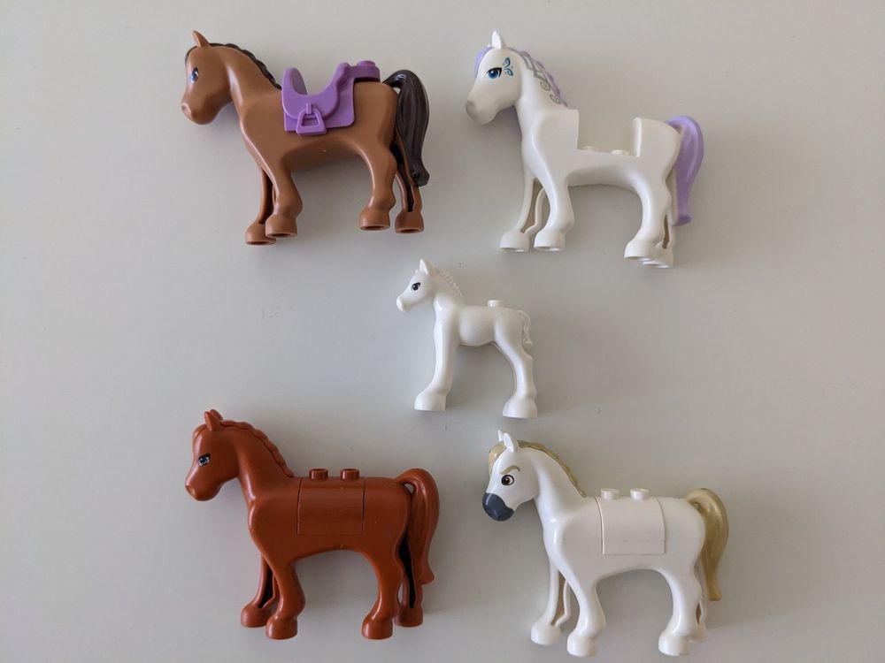 Lego Friends/Elves 4 Pferde 1 Fohlen | Kaufen auf Ricardo