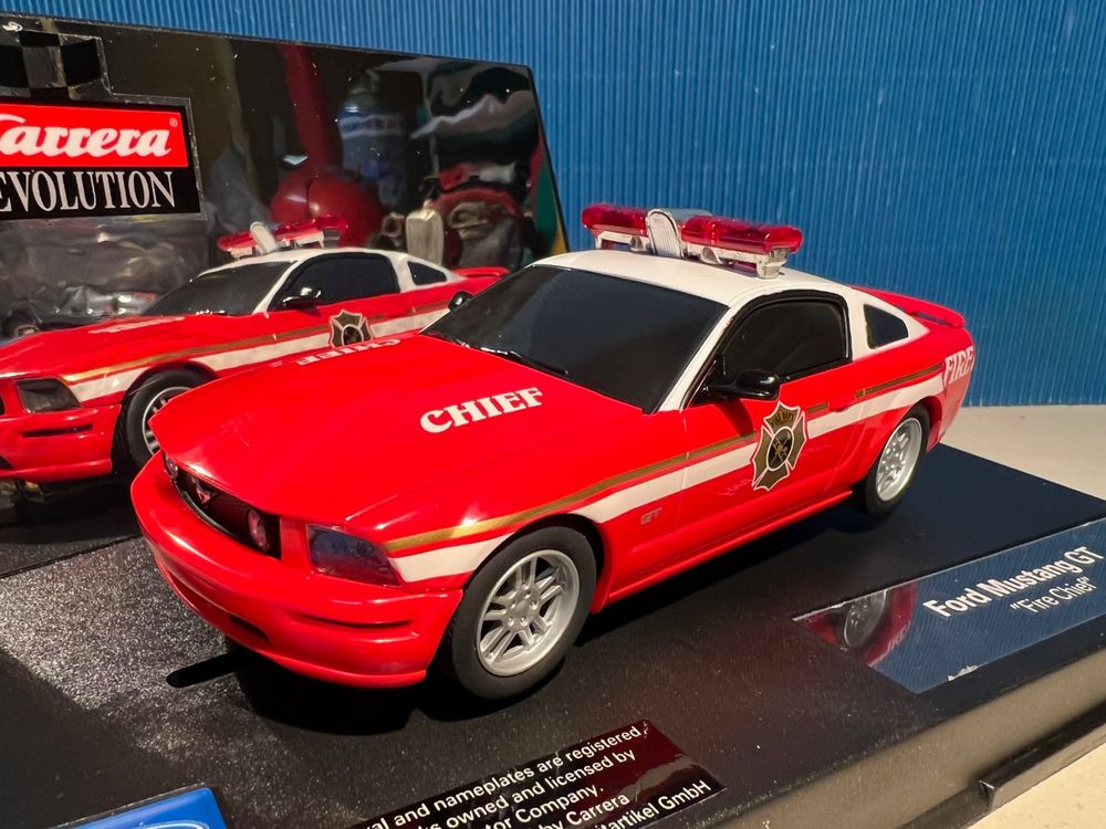 Ford MUSTANG GT «Fire Chief» - Carrera Evolution 1:32 NEU (Neu (gemäss ...