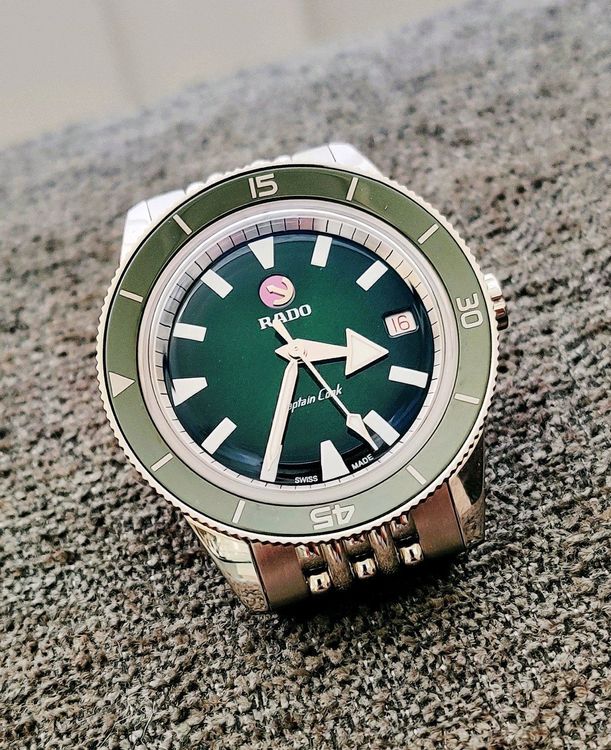 RADO Captain Cook Green Dial mit Originalverpack & Rechnung (Neu und ...
