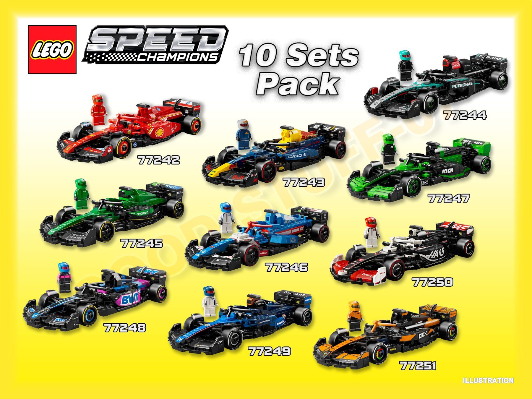 LEGO Speed Champions F1® 2025 Collection - 10 Sets Pack | Kaufen auf ...