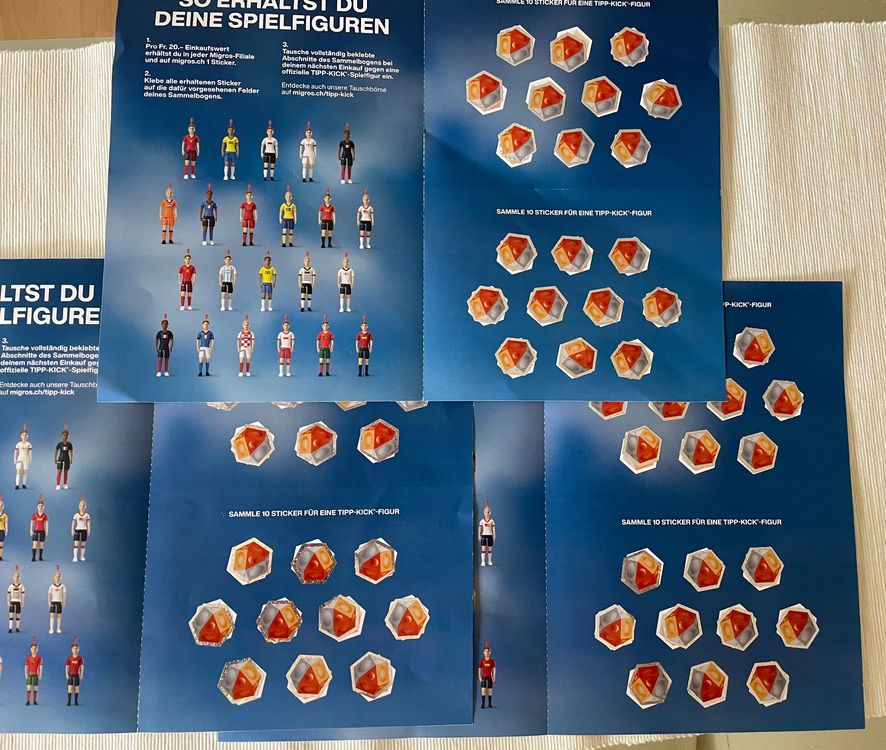 Migros TIPP-KICK Mania / 3 x20 Sammelmarken (Neu und originalverpackt) in Zürich für CHF 12 ...