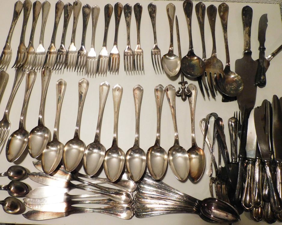 Rausverkauf Besteck 82 teilig Christofle Modell Spatours alt | Kaufen auf Ricardo