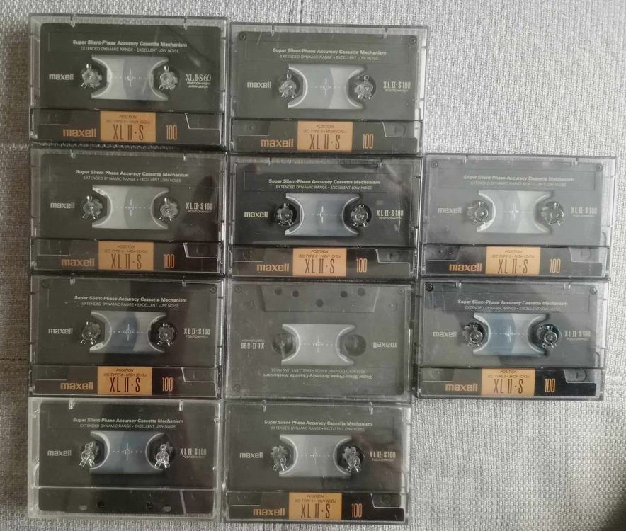 MAXELL XL II-S 100 - 10 x cassettes / 10 x kassetten (Gebraucht) in Le ...