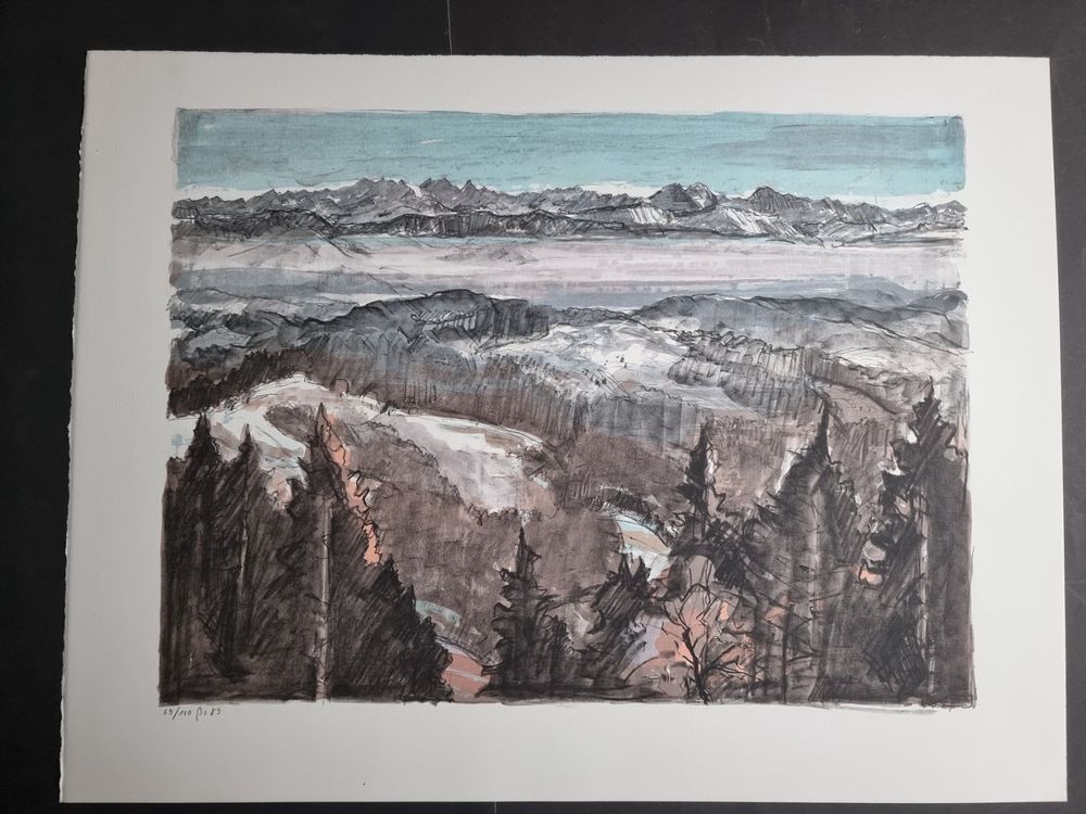 FRED BAUMANN LITHOGRAPHIE SIGNIERT NUMMERIERT /NAPFGEBIET (Gebraucht) in Gersau für CHF 39 – mit ...