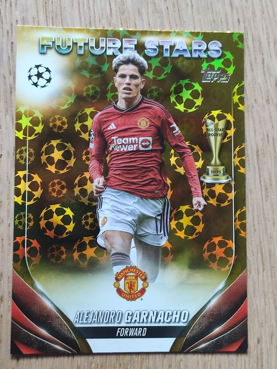 Alejandro Garnacho Future Stars Starball Topps 23-24 ManU | Acheter sur ...