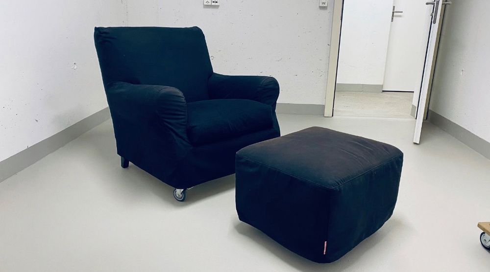 Flexform Designer Sessel mit Hocker | Kaufen auf Ricardo