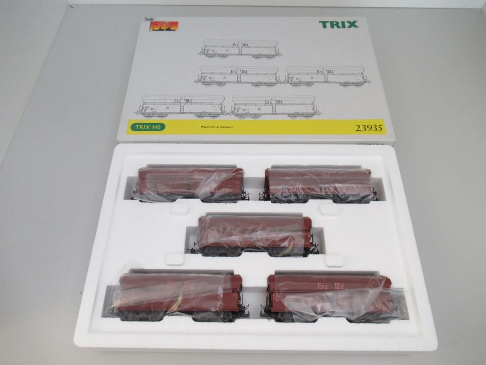 Trix 23935 Erzwagen Set Epoche III DC H0 (D'occasion) à pour CHF 120 ...