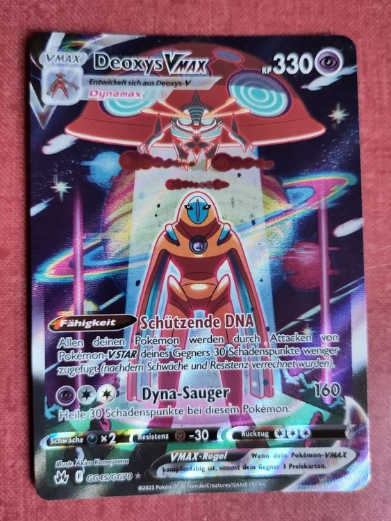 pokemon karte Deoxys Vmax Crown Zenith (Neu (gemäss Beschreibung)) in ...