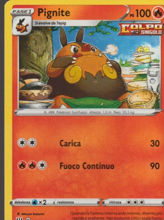 TCG POKEMON Stili Di Lotta BST 024/163 PIGNITE Italian | Kaufen auf Ricardo
