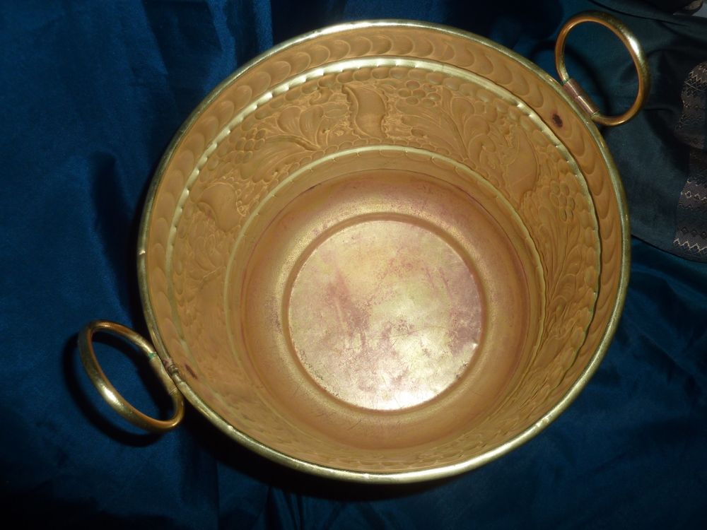ancien cache pot en laiton à sublimer dans votre intérieur (Gebraucht ...
