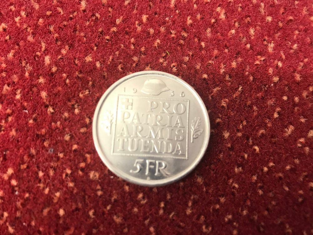 5 Franken Gedenkmünze 1936 Silber TOP | Kaufen auf Ricardo