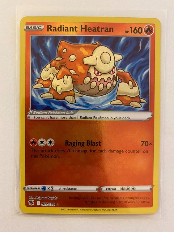 Pokemon Radiant Heatran 027/189 Astral Radiance EN (Neu (gemäss ...