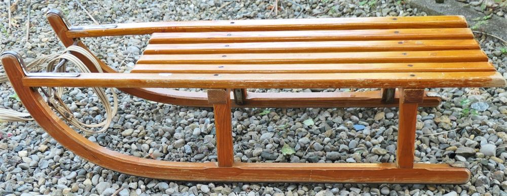 Davoser Holzschlitten | Kaufen auf Ricardo