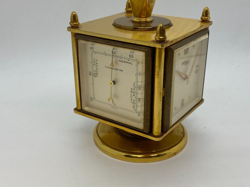 IMHOF Standuhr Hygrometer/Thermometer/Barometer läuft /D547 (Gebraucht ...