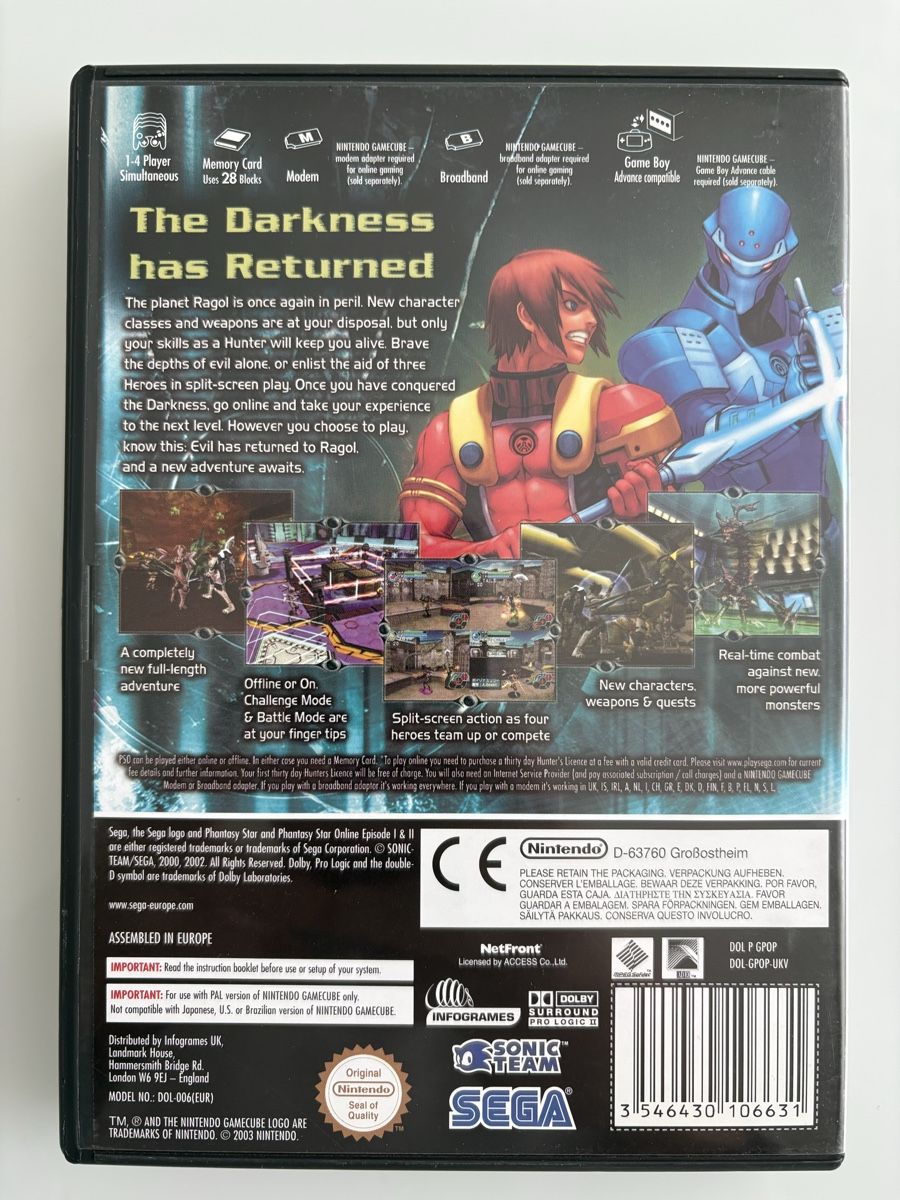 Phantasy Star Online Episode I & II - Nintendo GameCube (Neu (gemäss ...