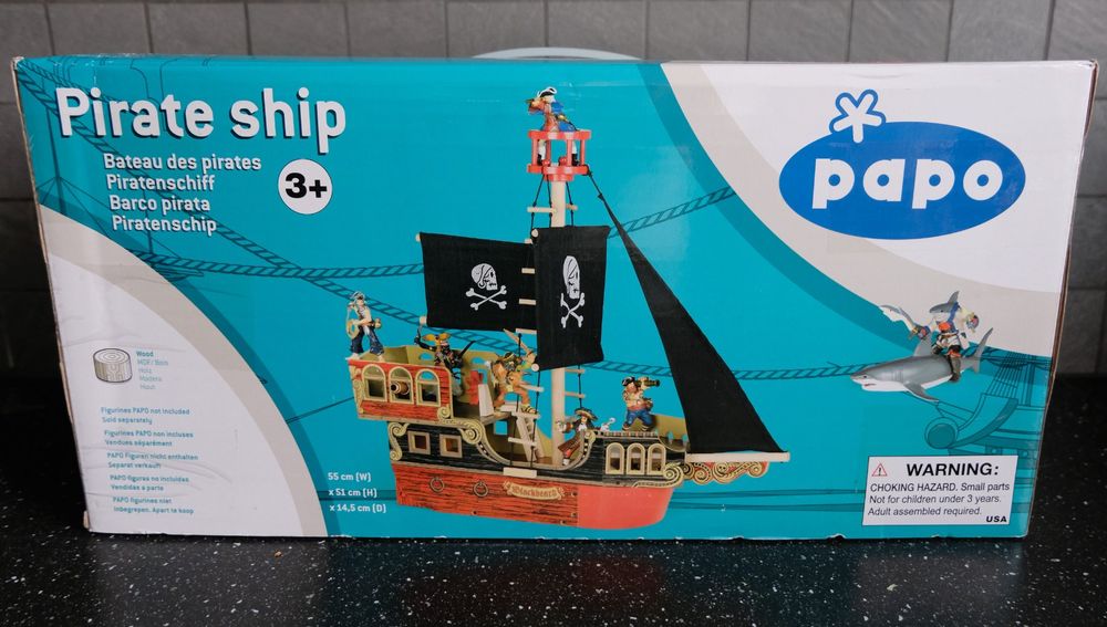 Piratenschiff "Blackbeard" der Marke PAPO aus Holz *NEU* (Neu und originalverpackt) in Luzern ...