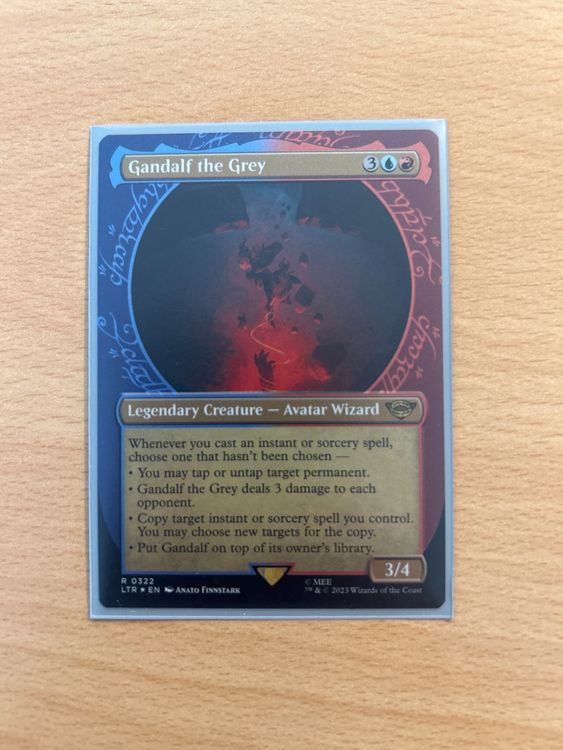 FOIL 0322 The Lord of the Rings - Gandalf the Grey - MTG | Kaufen auf ...