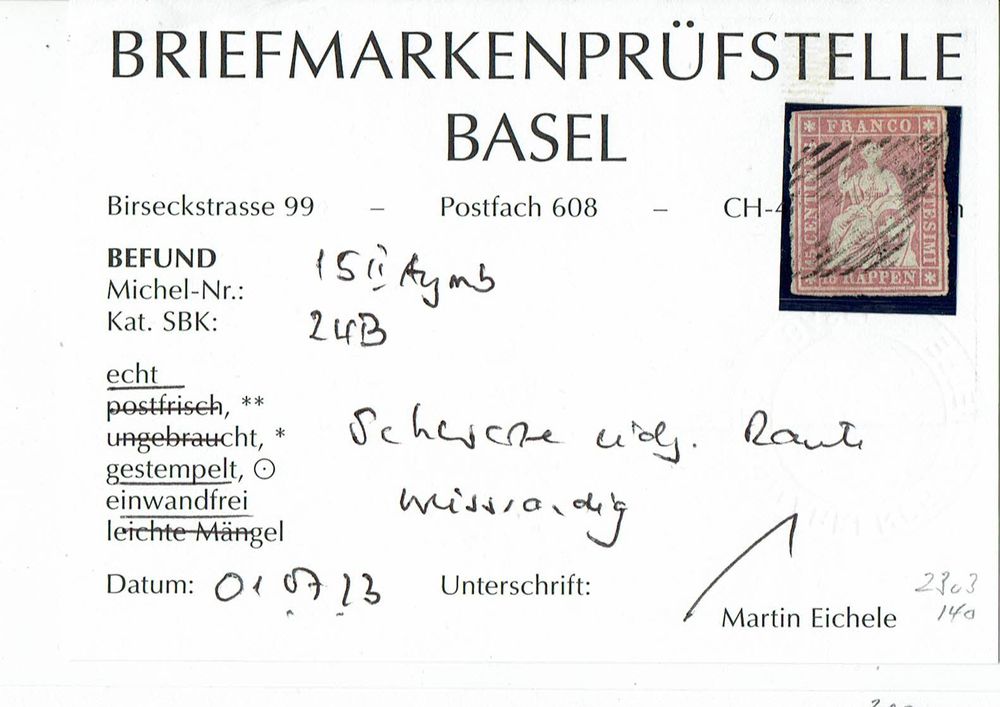 STRUBEL 15RP 24B/B1 SCHW RAUTE BEFUND | Kaufen auf Ricardo