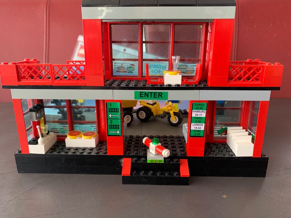 Lego 4556 Train Station Bahnhof Lego City mit Anleitung (Gebraucht) in ...