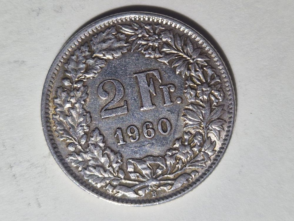 2fr Silber 1960 (Gebraucht) in Dallenwil für CHF 6 – mit Lieferung auf Ricardo kaufen