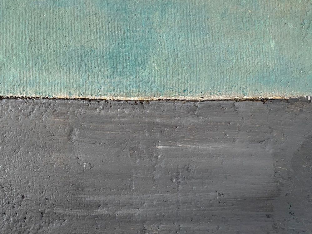 Bild modern grau grün mint Unikat 30x40 Papierkunst (Neu (gemäss ...