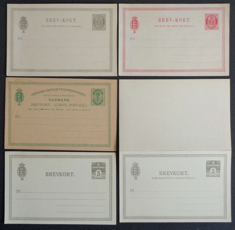 DANMARK - DENMARK 1879–1915: 12 Postkarten * | Kaufen auf Ricardo