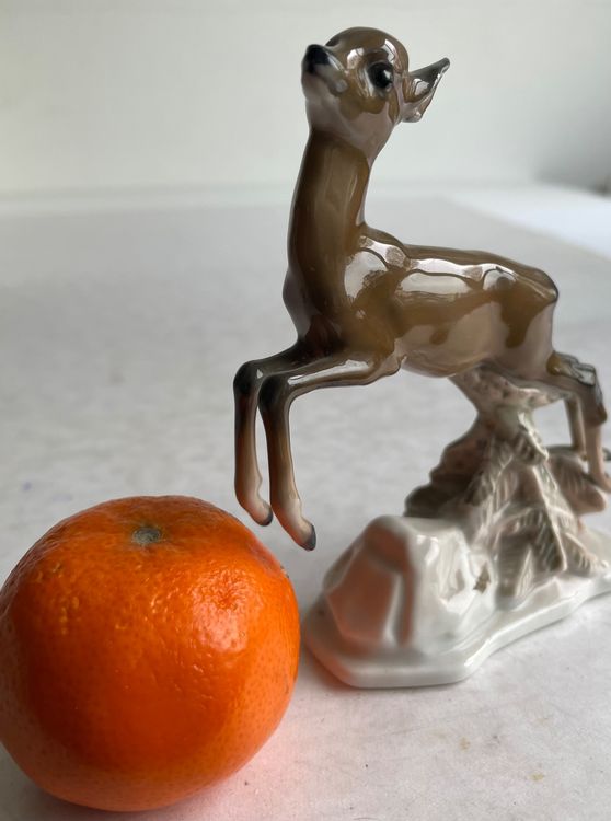 Vintage seltener Rosental Porzellan Figur Springendes Reh | Kaufen auf ...