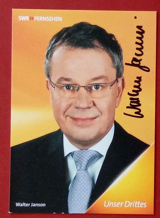 Walter Janson Autogramm signiert Fotopostkarte 10x15cm (Gebraucht) in ...