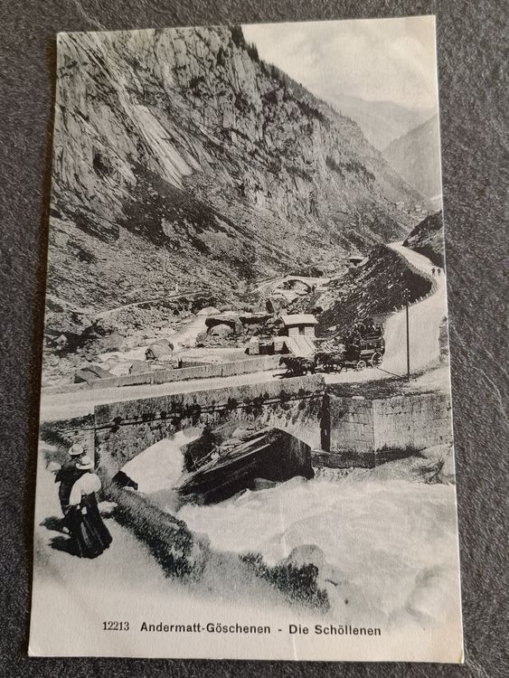 Alte PK / Andermatt - Göschenen mit Postkutsche / von 1907 | Kaufen auf Ricardo
