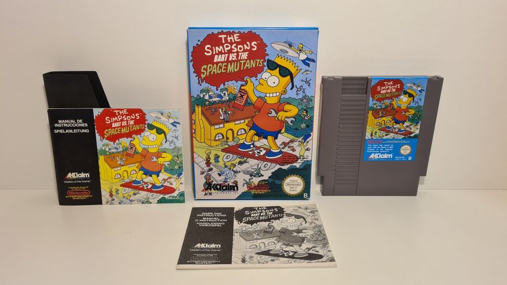 Simpsons Bart vs. the Space Mutants - CIB/Pal B Nintendo NES (Gebraucht ...