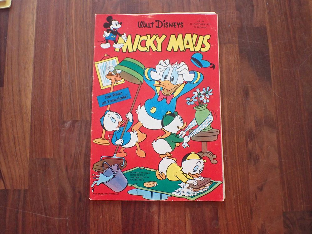 antikes MICKY MAUS Comic Heft Nr. 44 von 1959 Walt Disney (Gebraucht ...