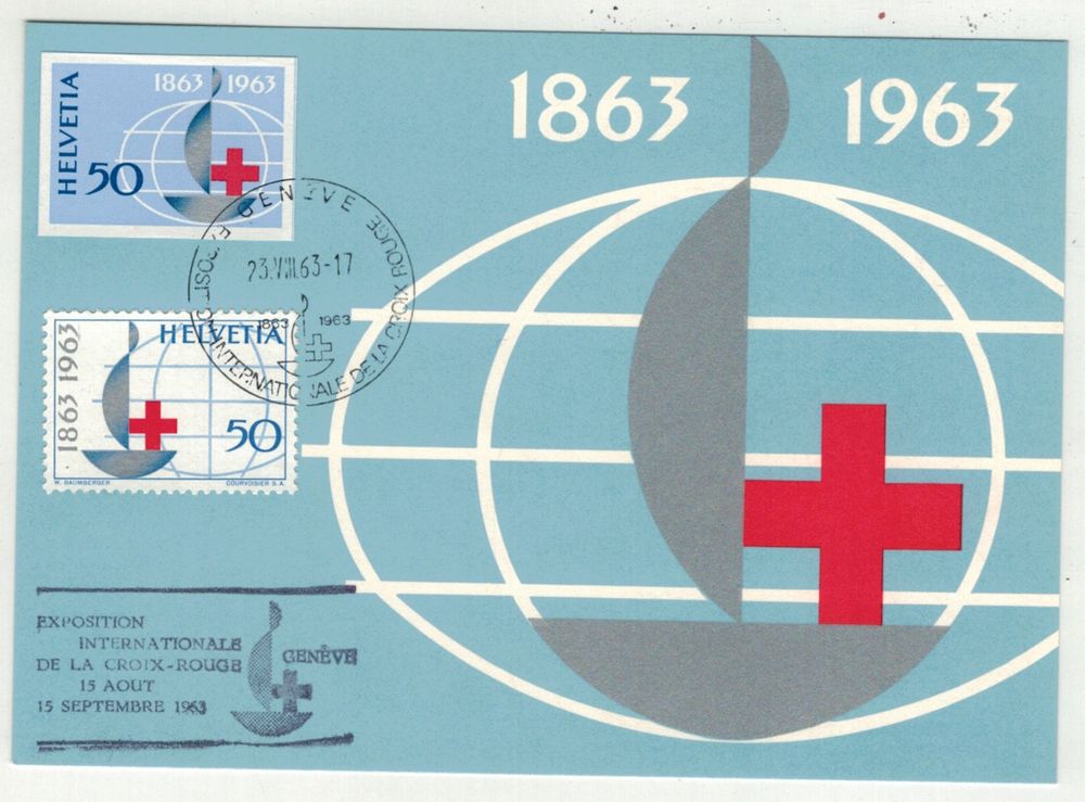 Carte Maximum" 100 ans de la Croix-Rouge" (Gebraucht) in La Tour-de-Peilz für CHF 3.5 – mit ...