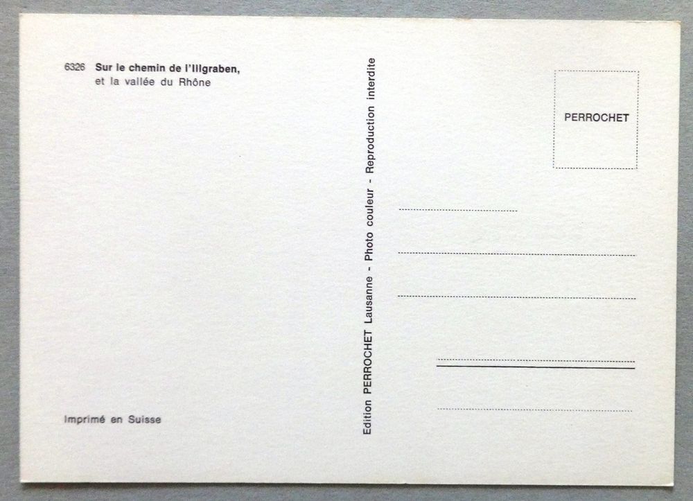 Sur le chemin de l'Illgraben et la vallée du Rhône (D'occasion) à ...