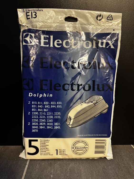 Electrolux Staubsaugerbeutel E13, Dolphin, 5 Stk. Original (Neu (gemäss ...