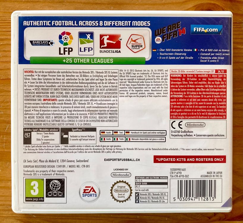 FIFA 14 Legacy Edition (Deutsch) - 3DS (Gebraucht) in Zürich für CHF 6.3 – mit Lieferung auf ...