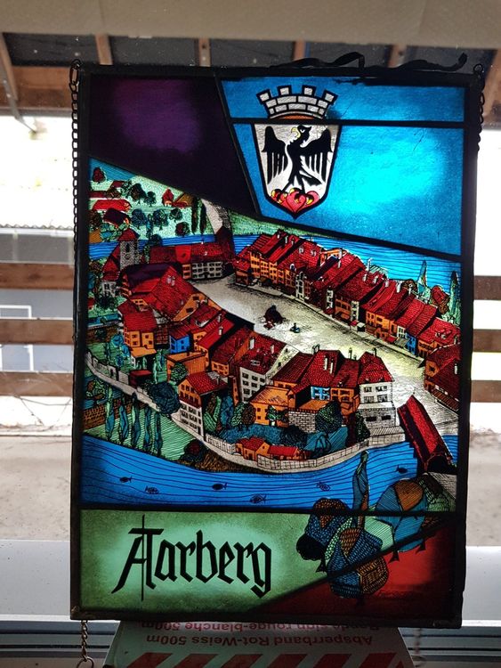 antike Wappenscheibe Verzinkerei Aarberg Wappen Glas (Gebraucht) in Walterswil BE für CHF 15 ...