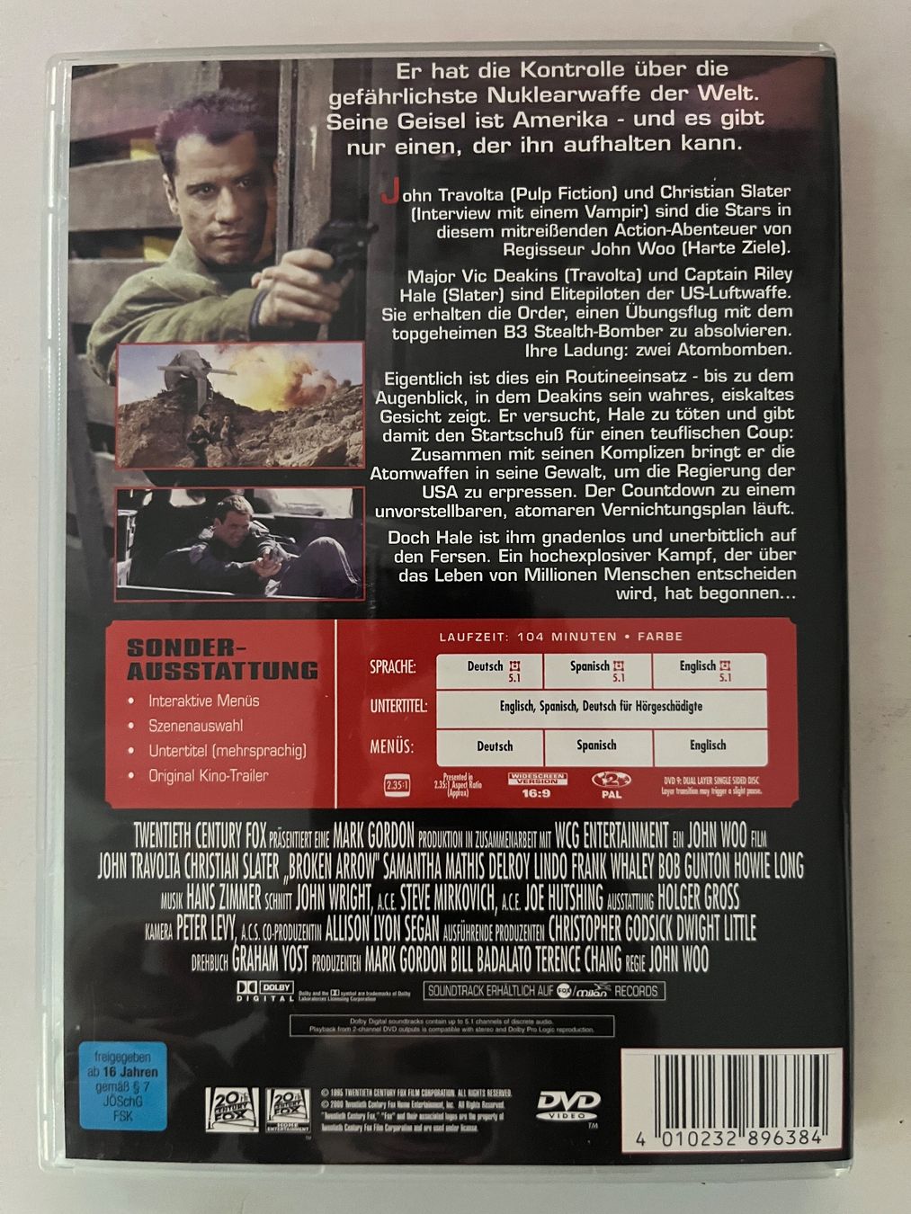 Operation Broken Arrow (1995) DVD 📀 - John Travolta (Neu (gemäss ...