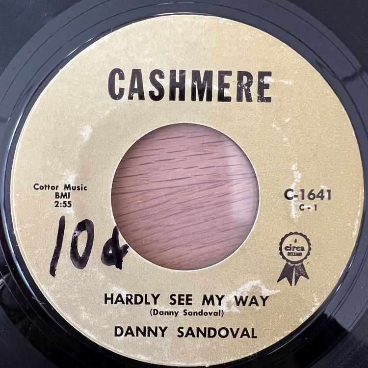 Danny Sandoval - Hardly See My Way / 1. US-Press. 1963 (Gebraucht) in ...